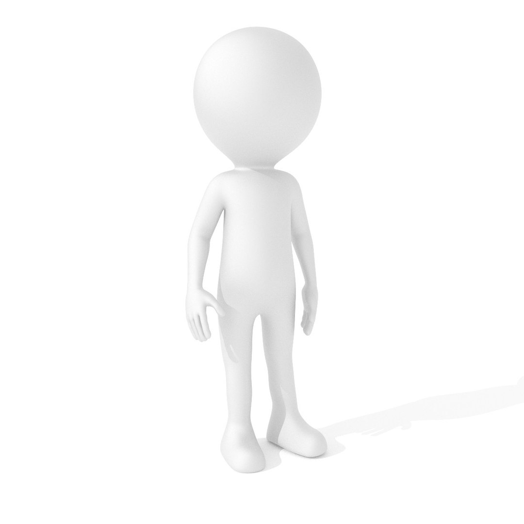 3d Fully Rigged Stickman Character Animation