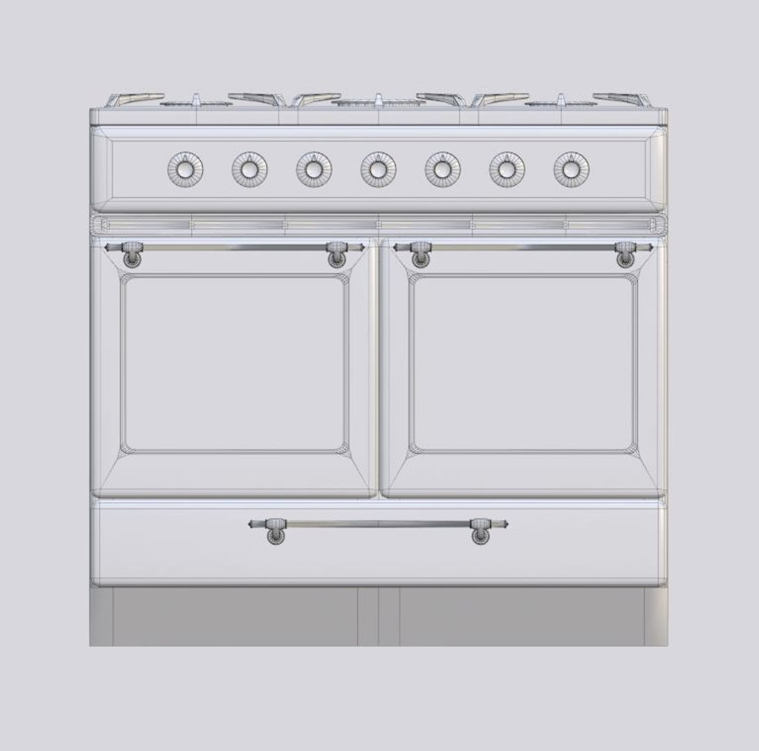 Gas Cooker 3D Model - TurboSquid 1469454