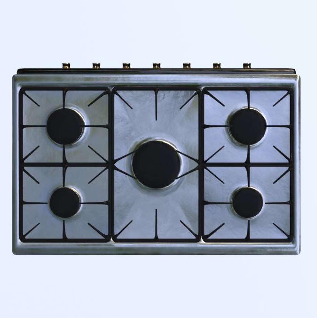 Gas Cooker 3D Model - TurboSquid 1469454