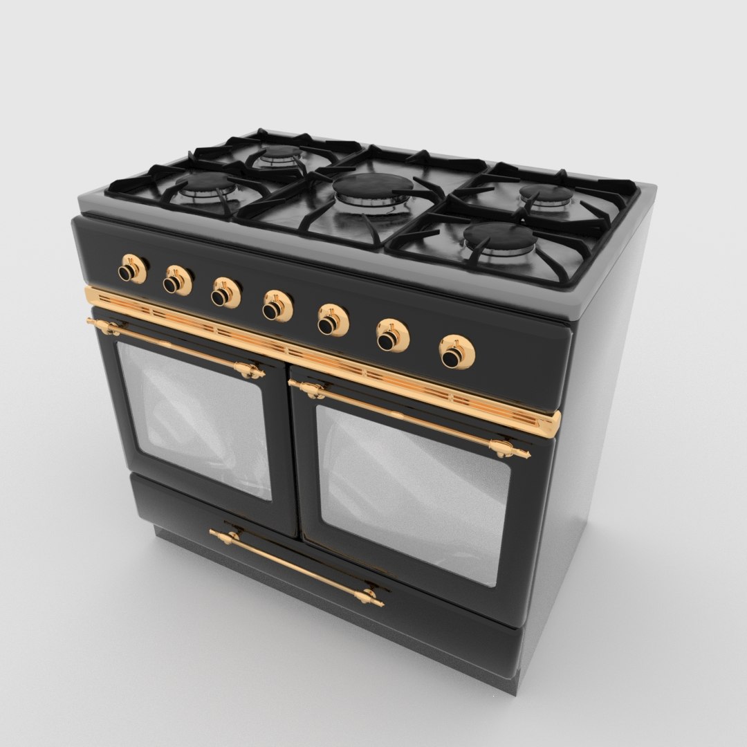 Gas Cooker 3D Model - TurboSquid 1469454