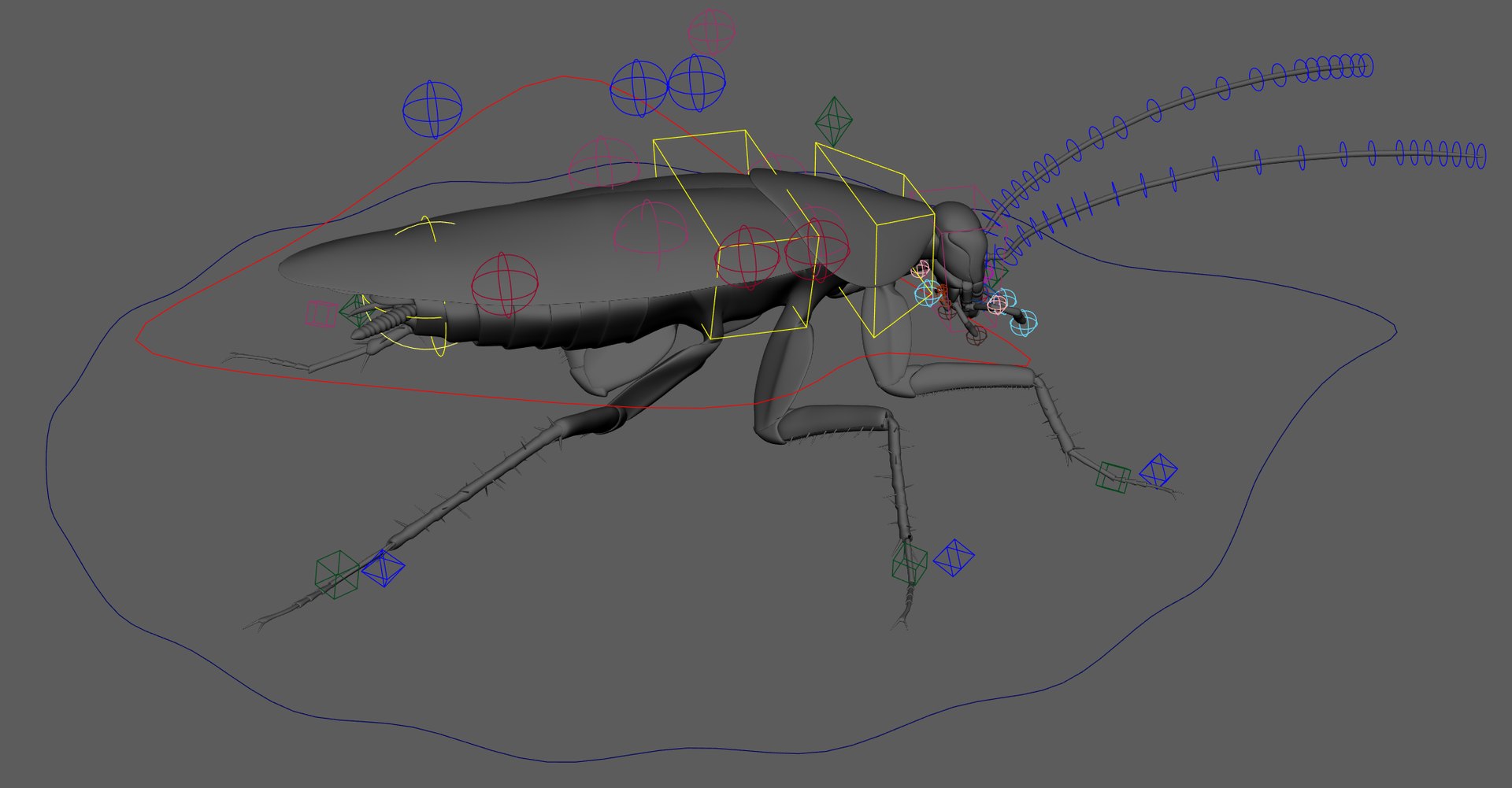 Cockroach Radioactive Animation 3D Model - TurboSquid 1296813