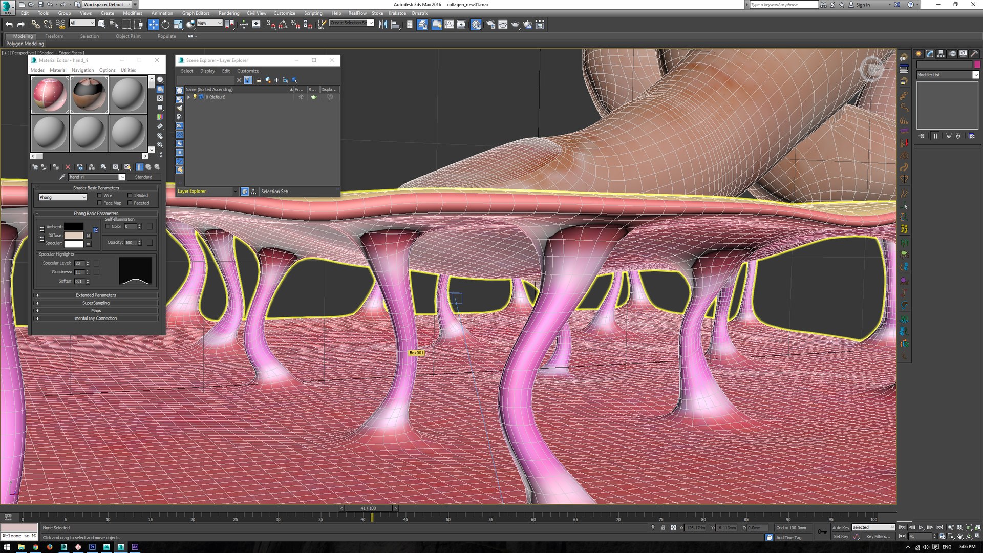 3d Collagen Skin Animation