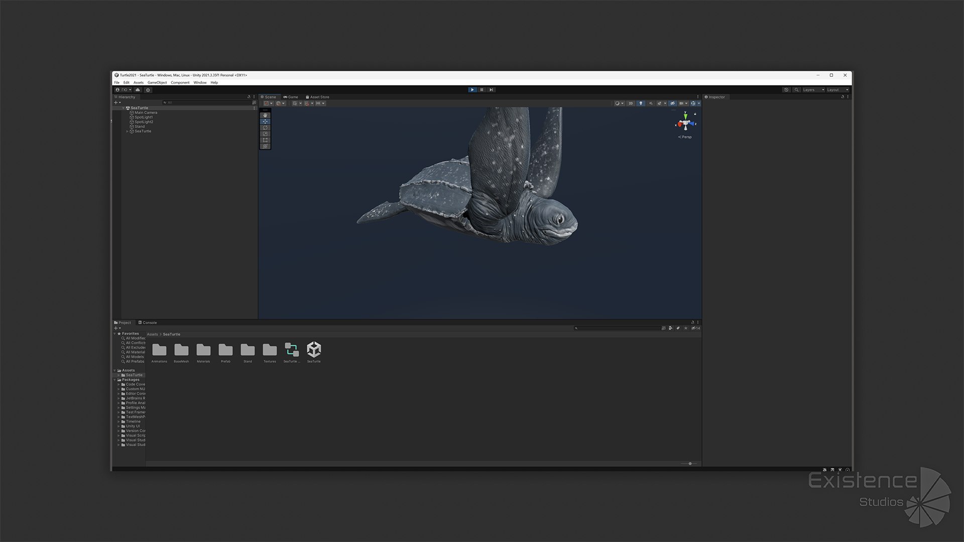 Sea Turtle - Lassie Reptile - Underwater Monster Creature - 36 Model ...