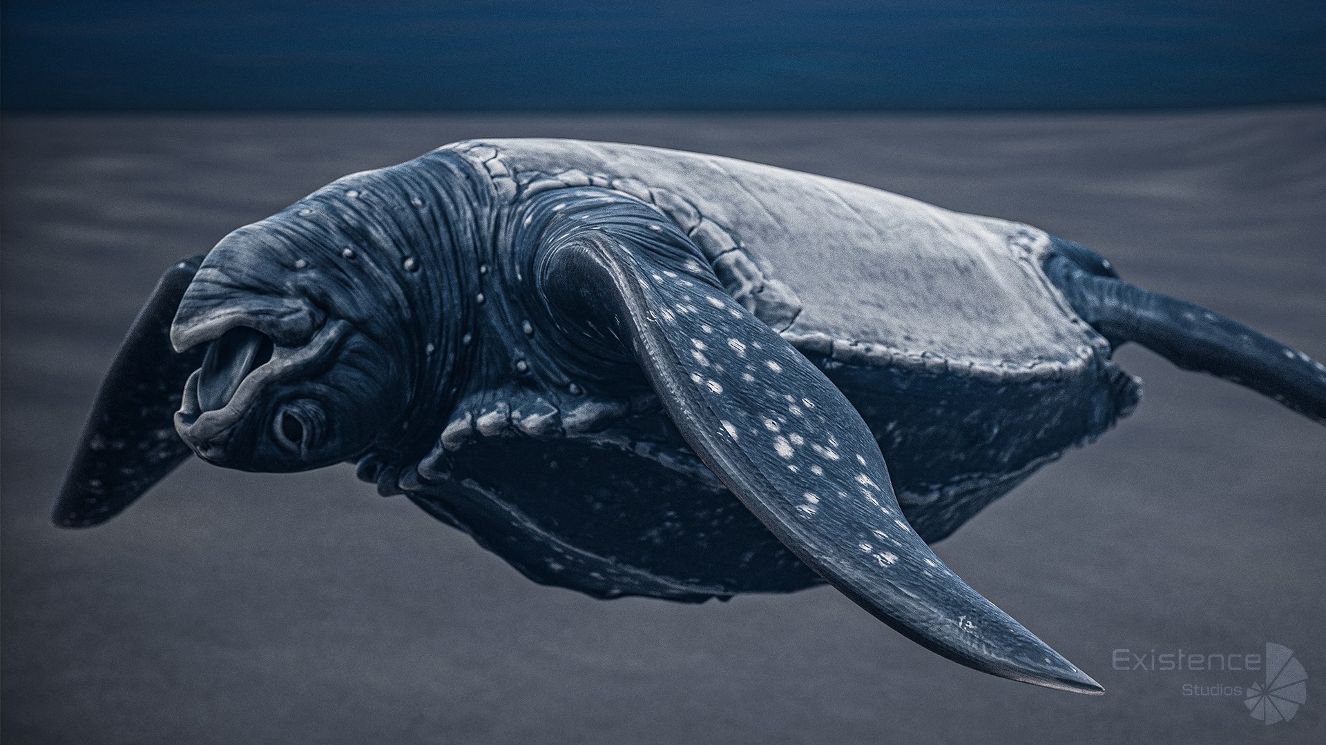 Sea Turtle - Lassie Reptile - Underwater Monster Creature - 36 Model ...
