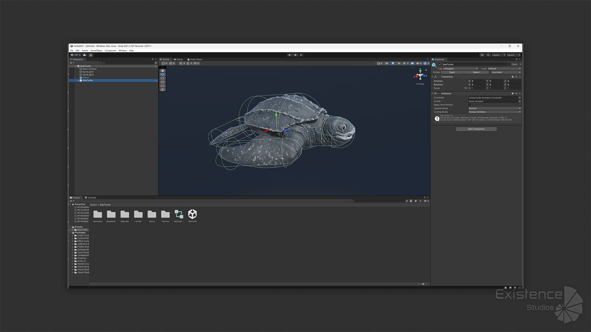 Sea Turtle - Lassie Reptile - Underwater Monster Creature - 36 Model ...
