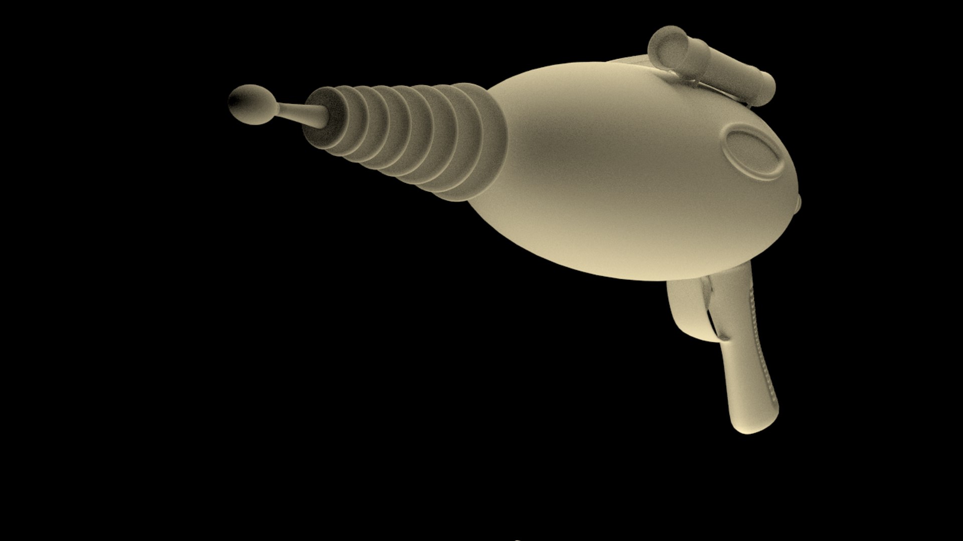 Retro Laser Gun 3d Model