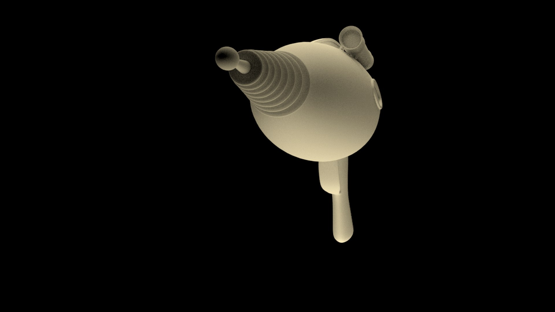 Retro Laser Gun 3d Model