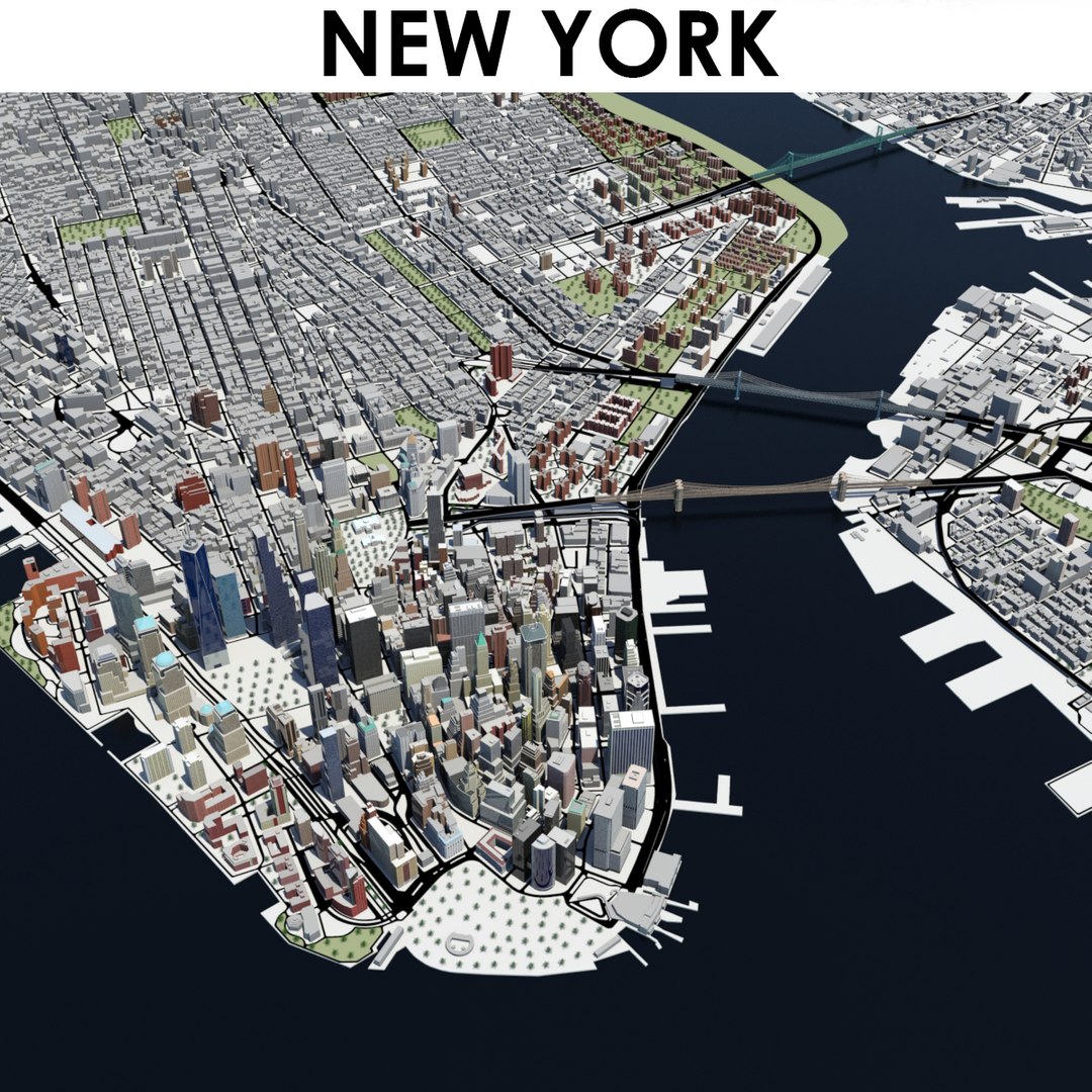 3D Model City New York - TurboSquid 1157501