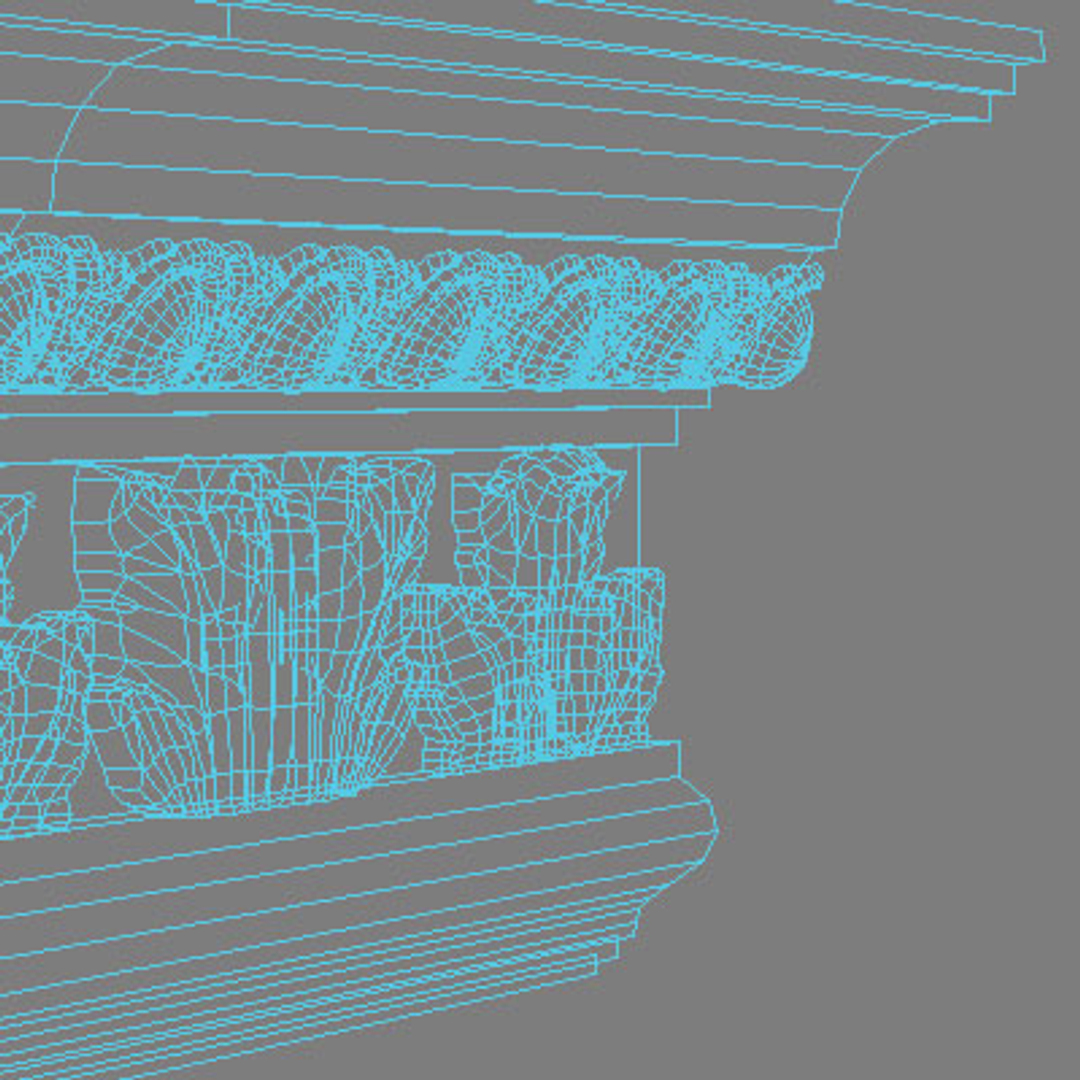 3d moulding stucco model