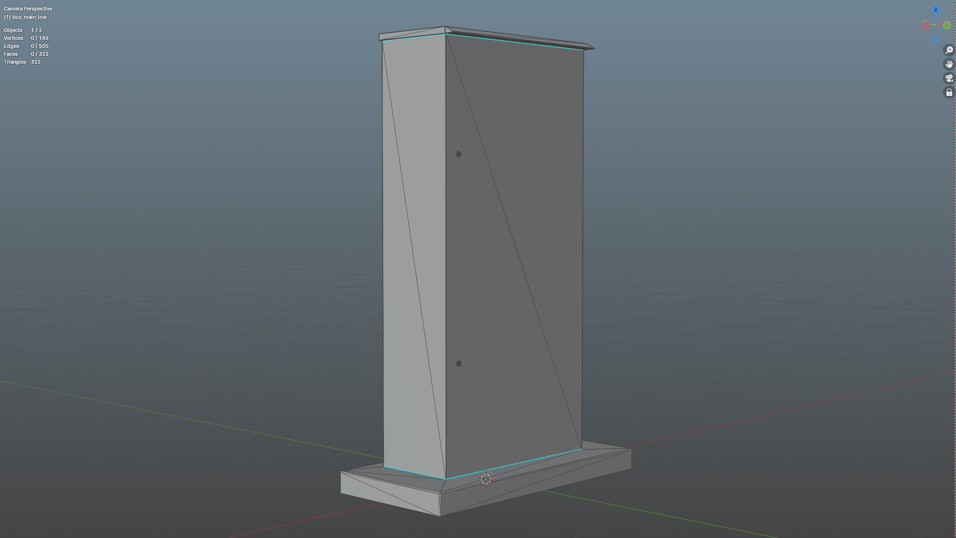 3D Electrical Outdoor Box Low-poly - TurboSquid 2337773
