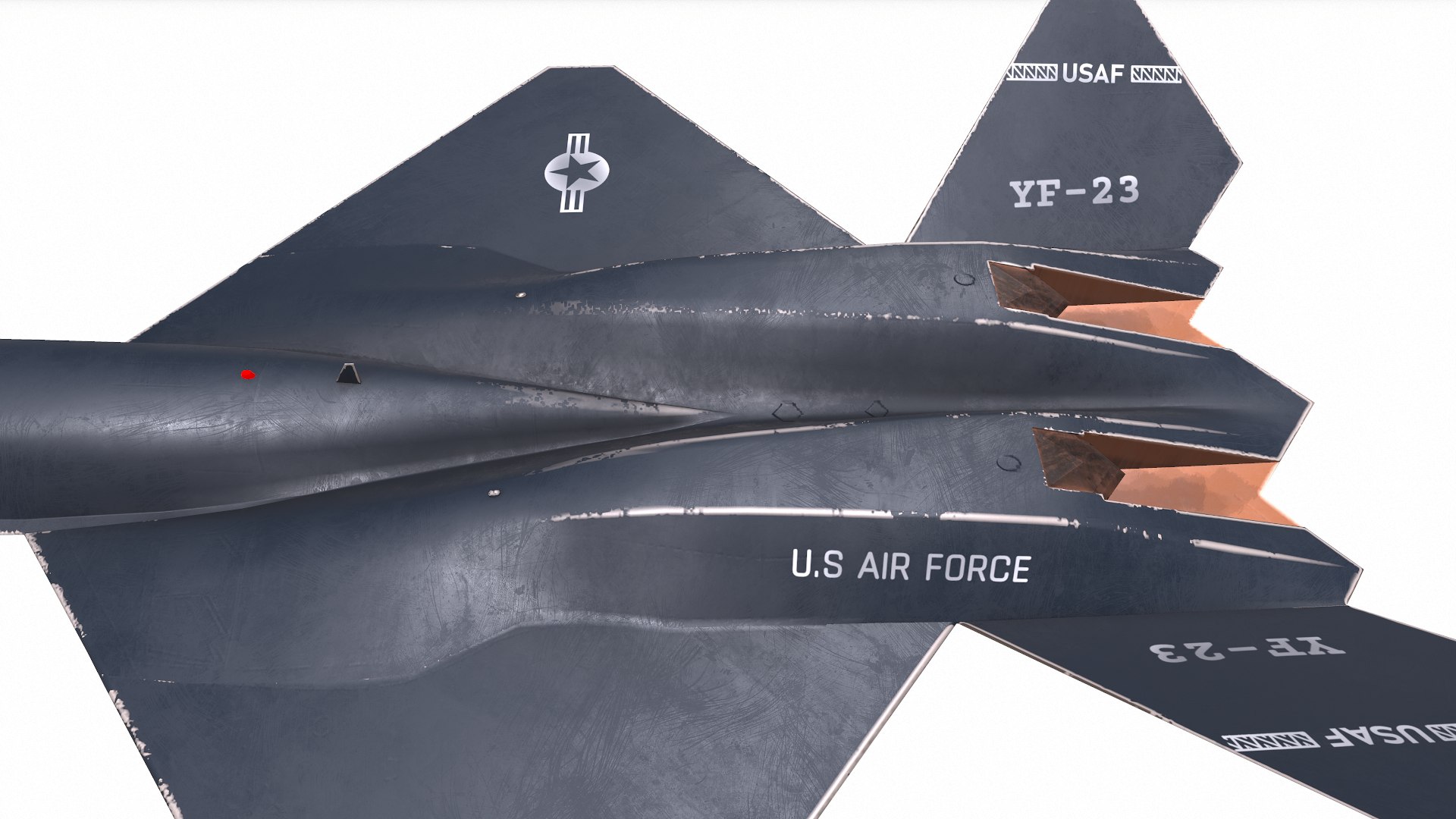 3D model Northrop YF-23 Low-poly PBR - TurboSquid 2165366