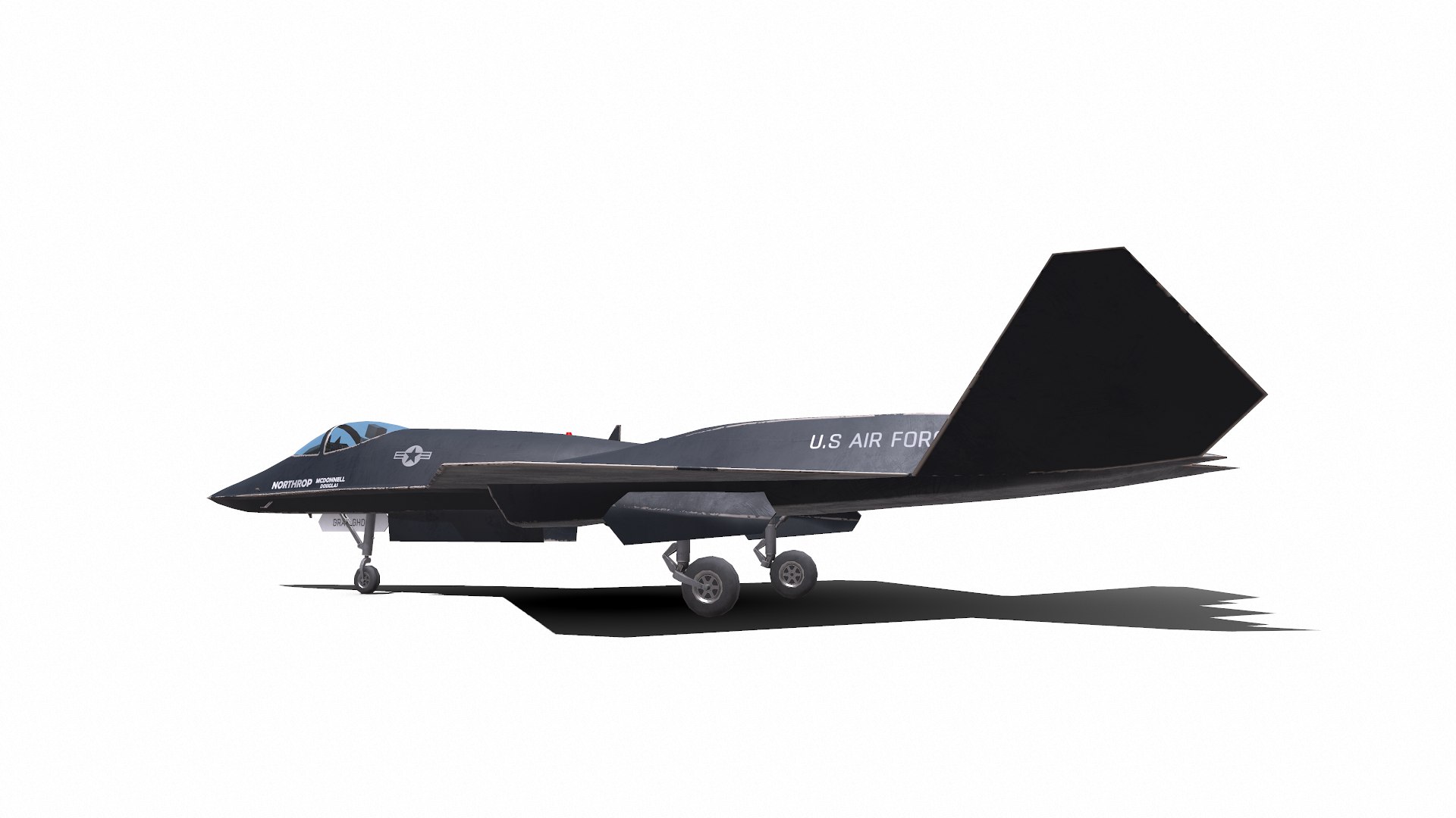 3D Model Northrop YF-23 Low-poly PBR - TurboSquid 2165366