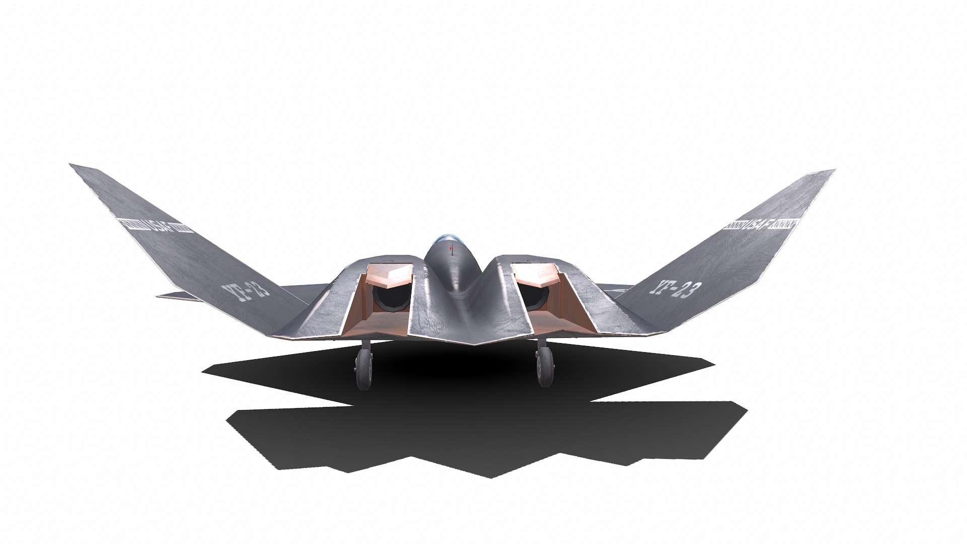 3D Model Northrop YF-23 Low-poly PBR - TurboSquid 2165366