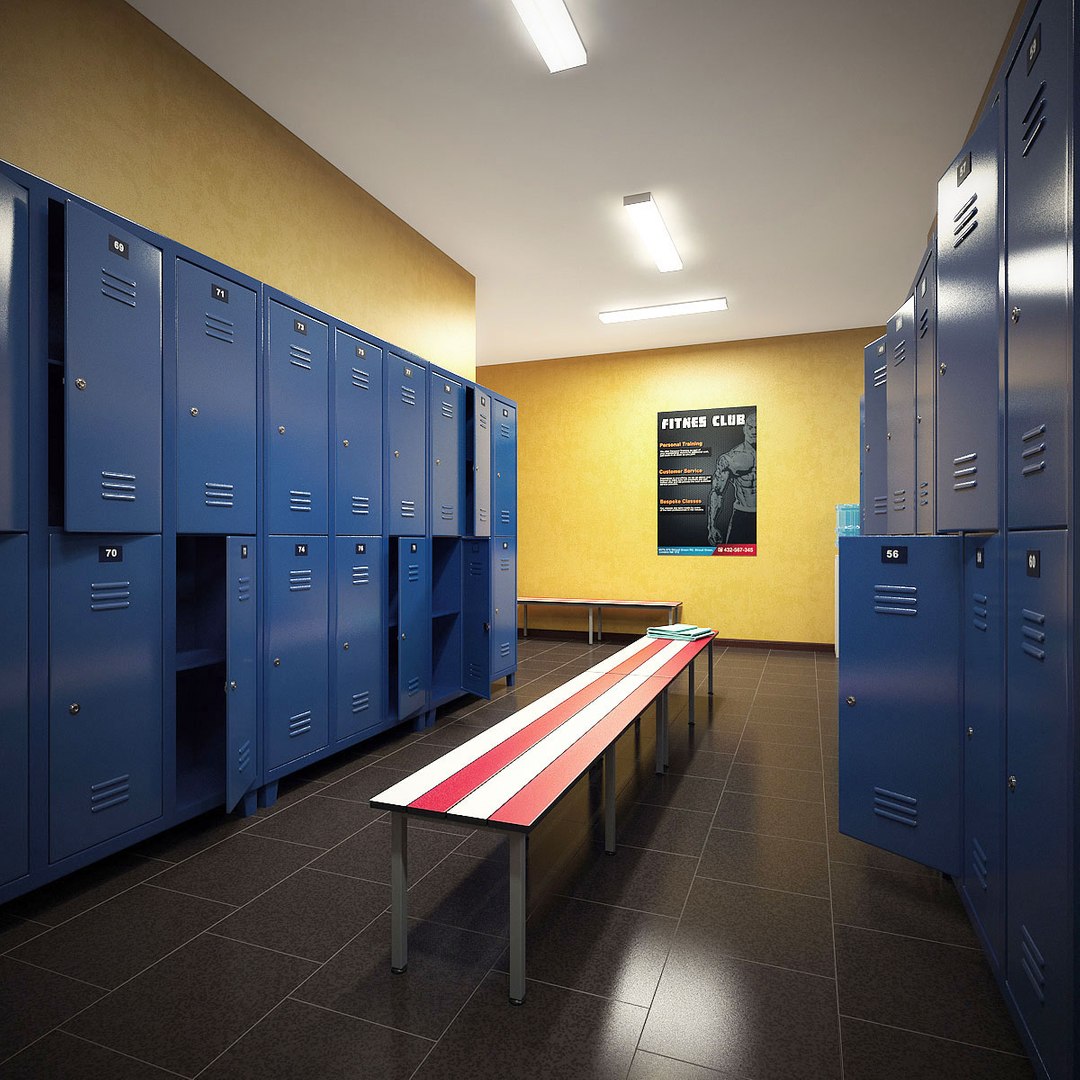 3d Scene Gym Locker Room