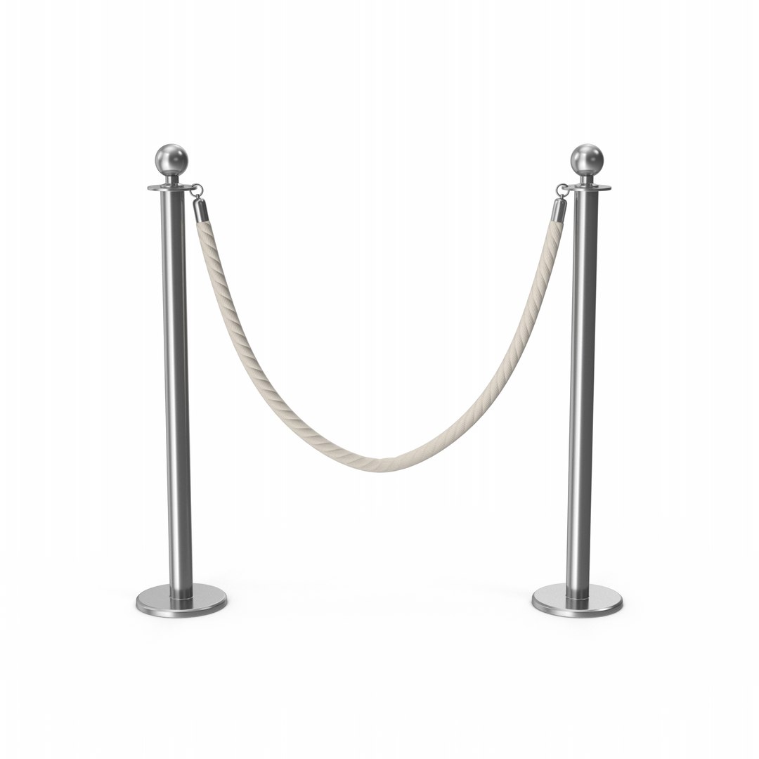 3D Rope Stanchion Model - TurboSquid 2196812
