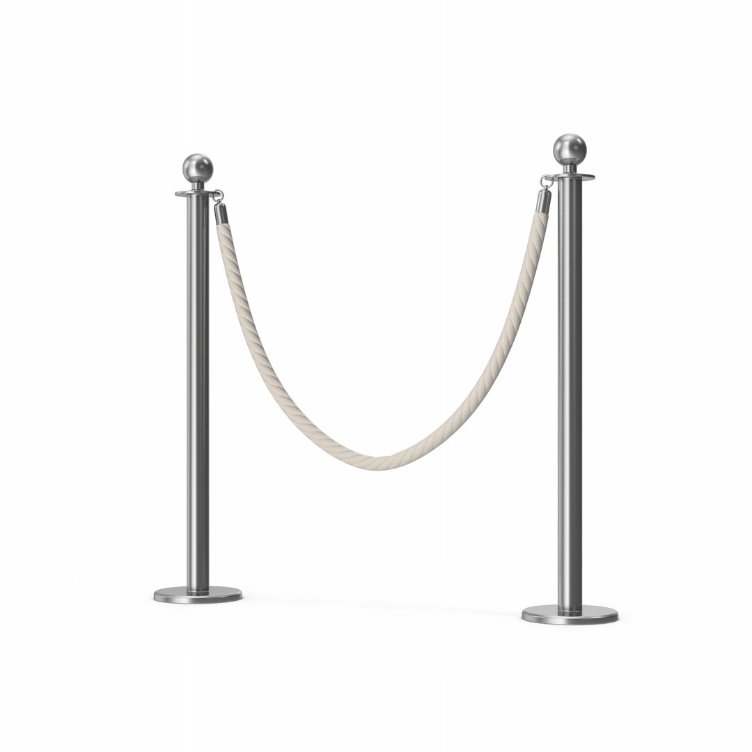 3D Rope Stanchion Model - TurboSquid 2196812