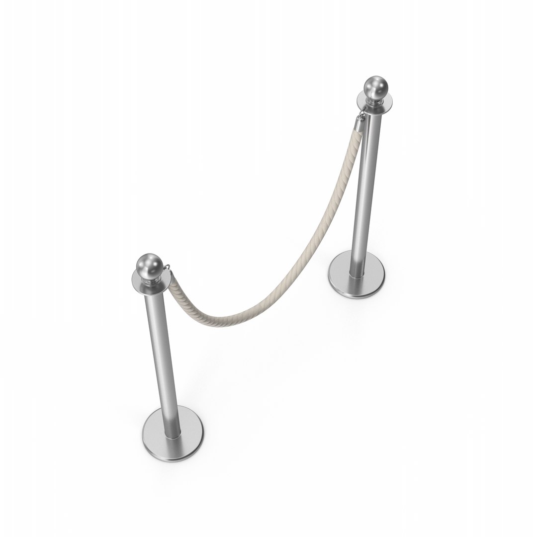 3D Rope Stanchion Model - TurboSquid 2196812