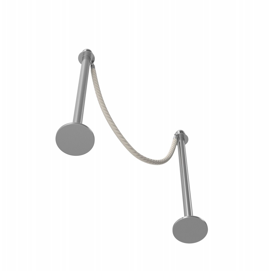3D Rope Stanchion Model - TurboSquid 2196812