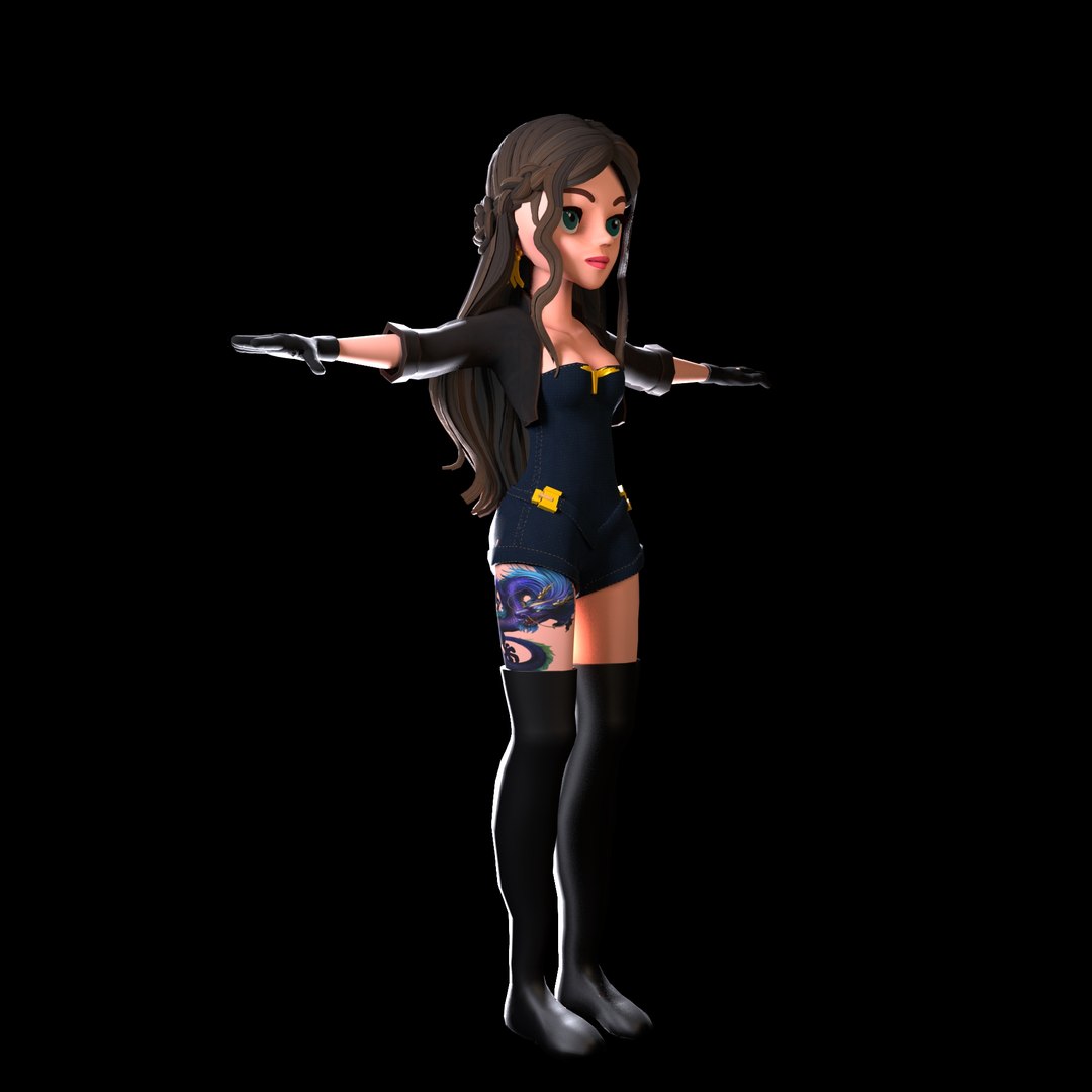 3D Model Female Character Rig - TurboSquid 2289198