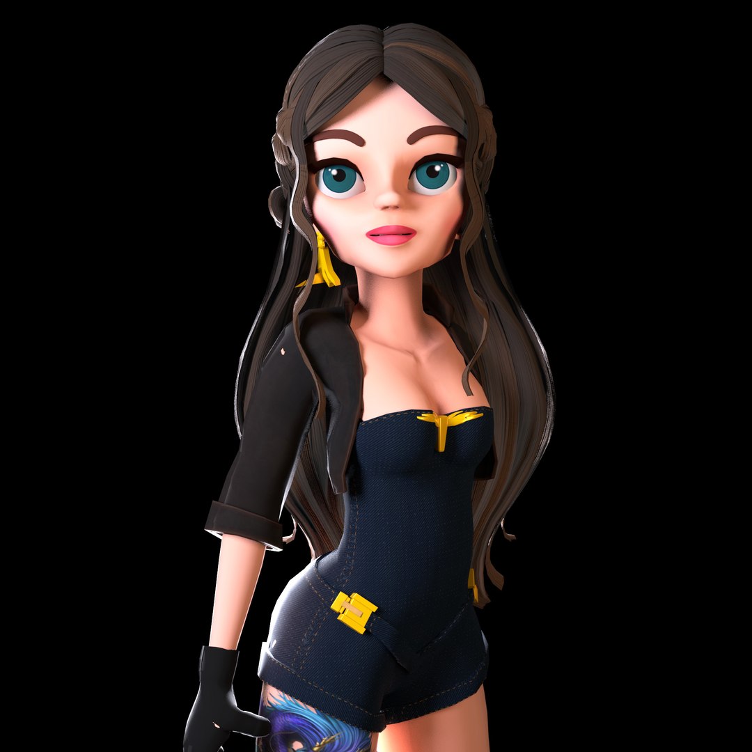3D Model Female Character Rig - TurboSquid 2289198
