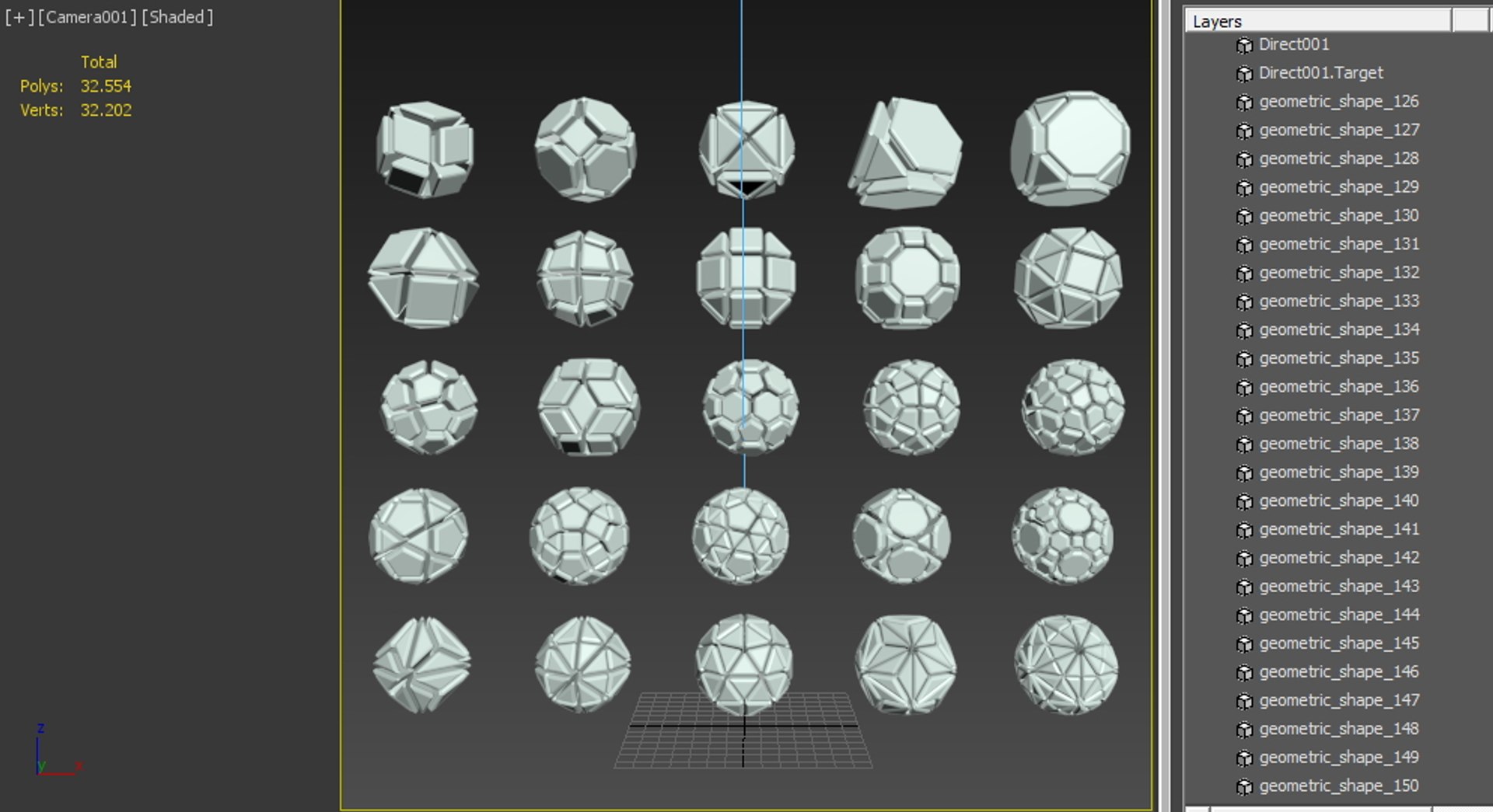 geometric shape pack 3d max