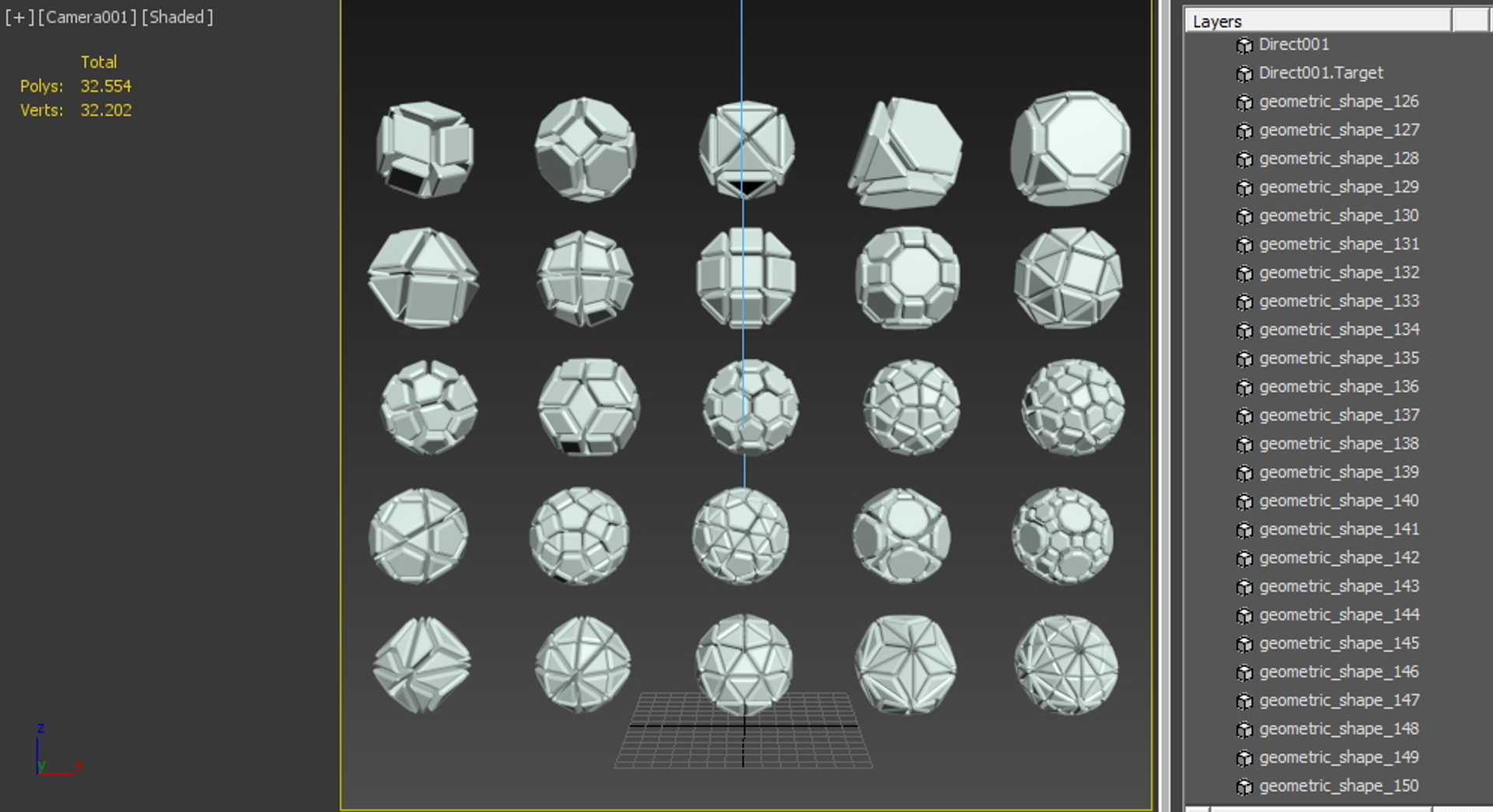 geometric shape pack 3d max