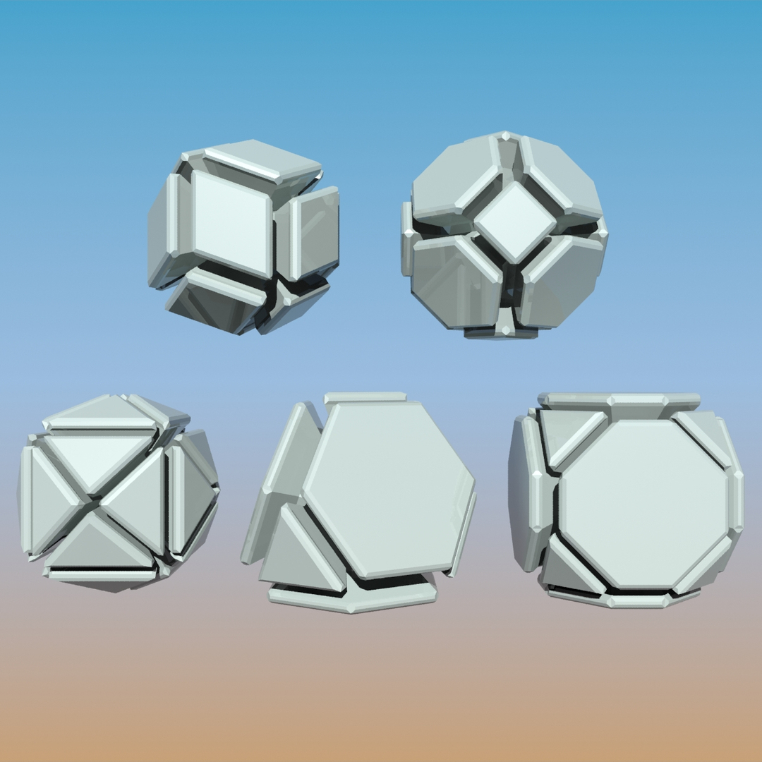 geometric shape pack 3d max