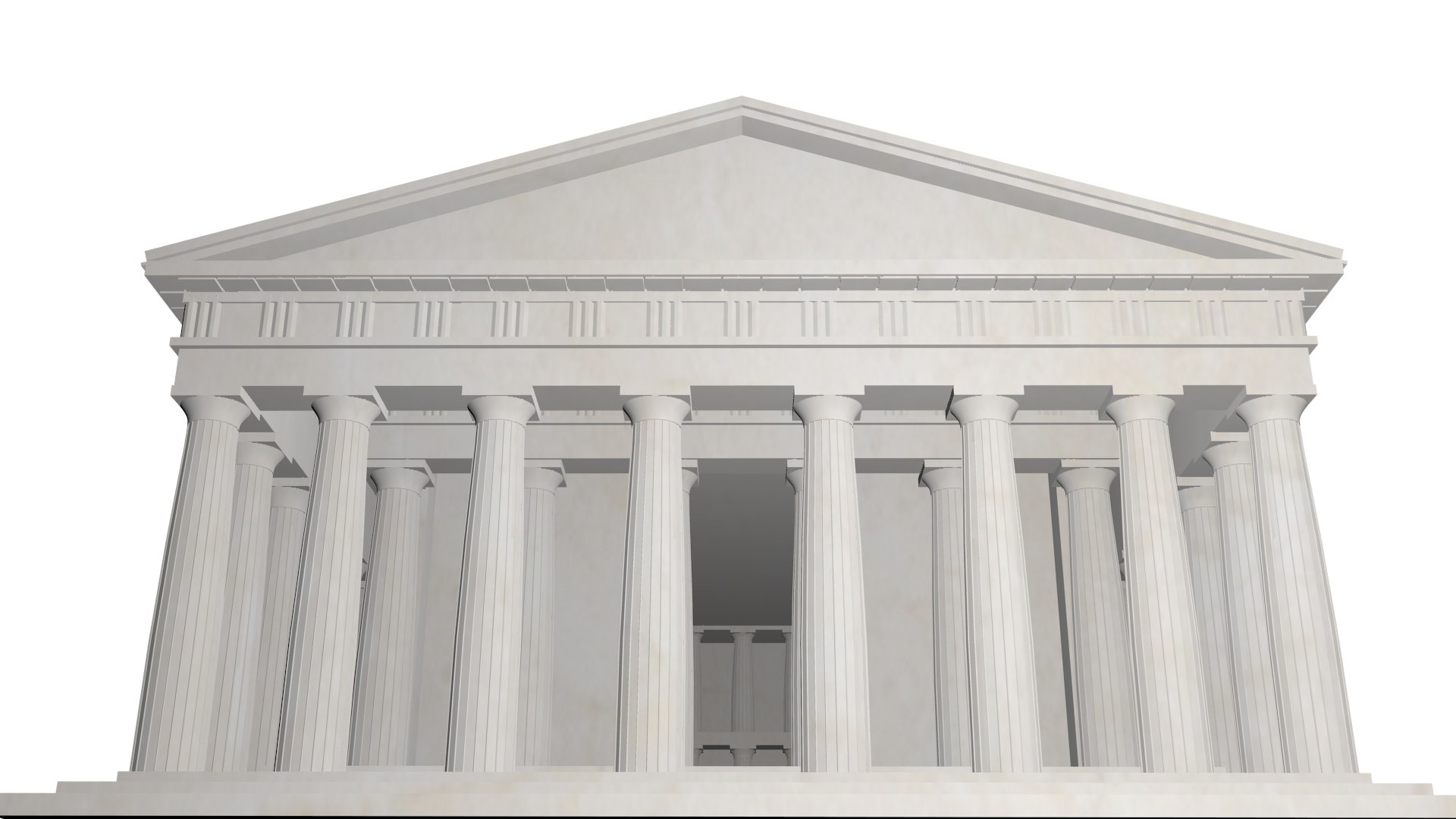 3D model parthenon greek temple - TurboSquid 1347260