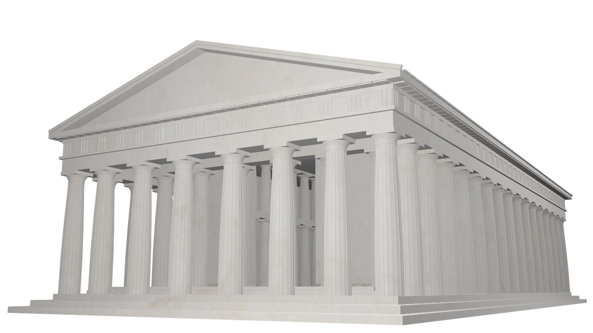 3D model parthenon greek temple - TurboSquid 1347260