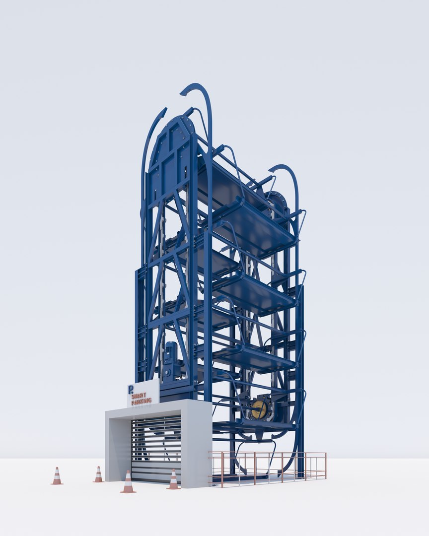 3D SMART ROTARY CAR PARKING SYSTEM FOR 10 CARS 3D MODEL - TurboSquid ...