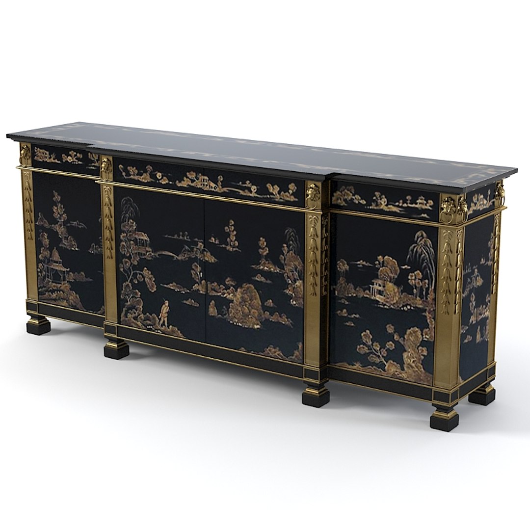 3d Oak Library Mg2530 Model