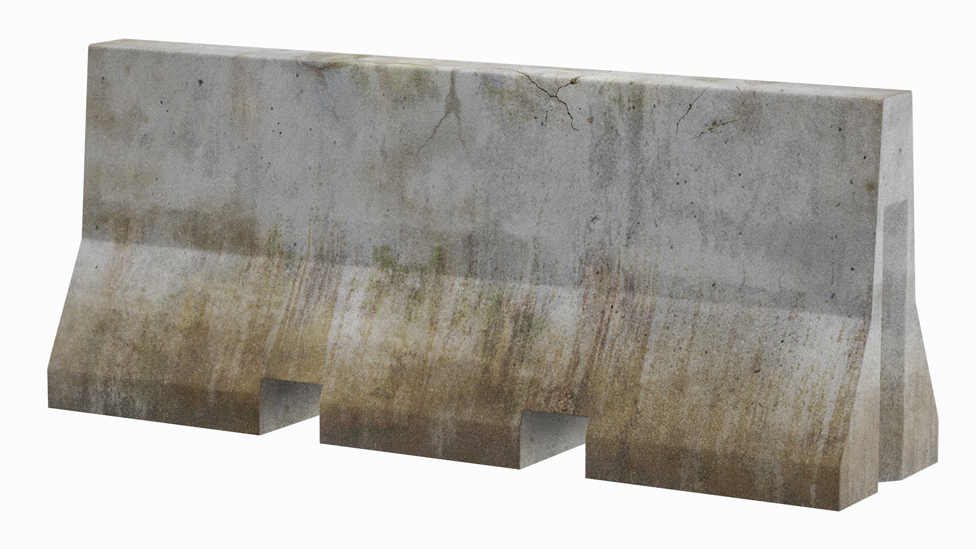 Concrete Traffic Barrier 03 3D Model - TurboSquid 2069956