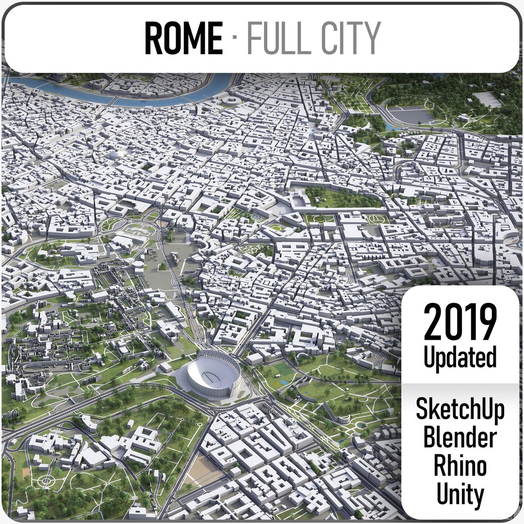 3D Rome Italy City Model - TurboSquid 1334504