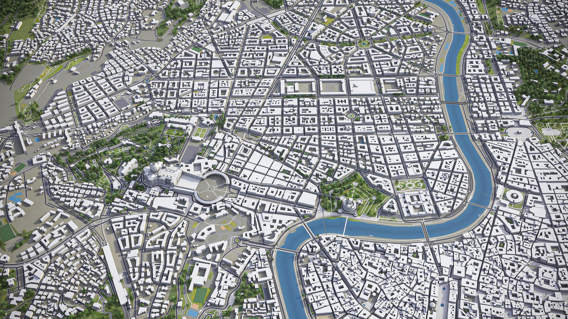 3D Rome Italy City Model - TurboSquid 1334504