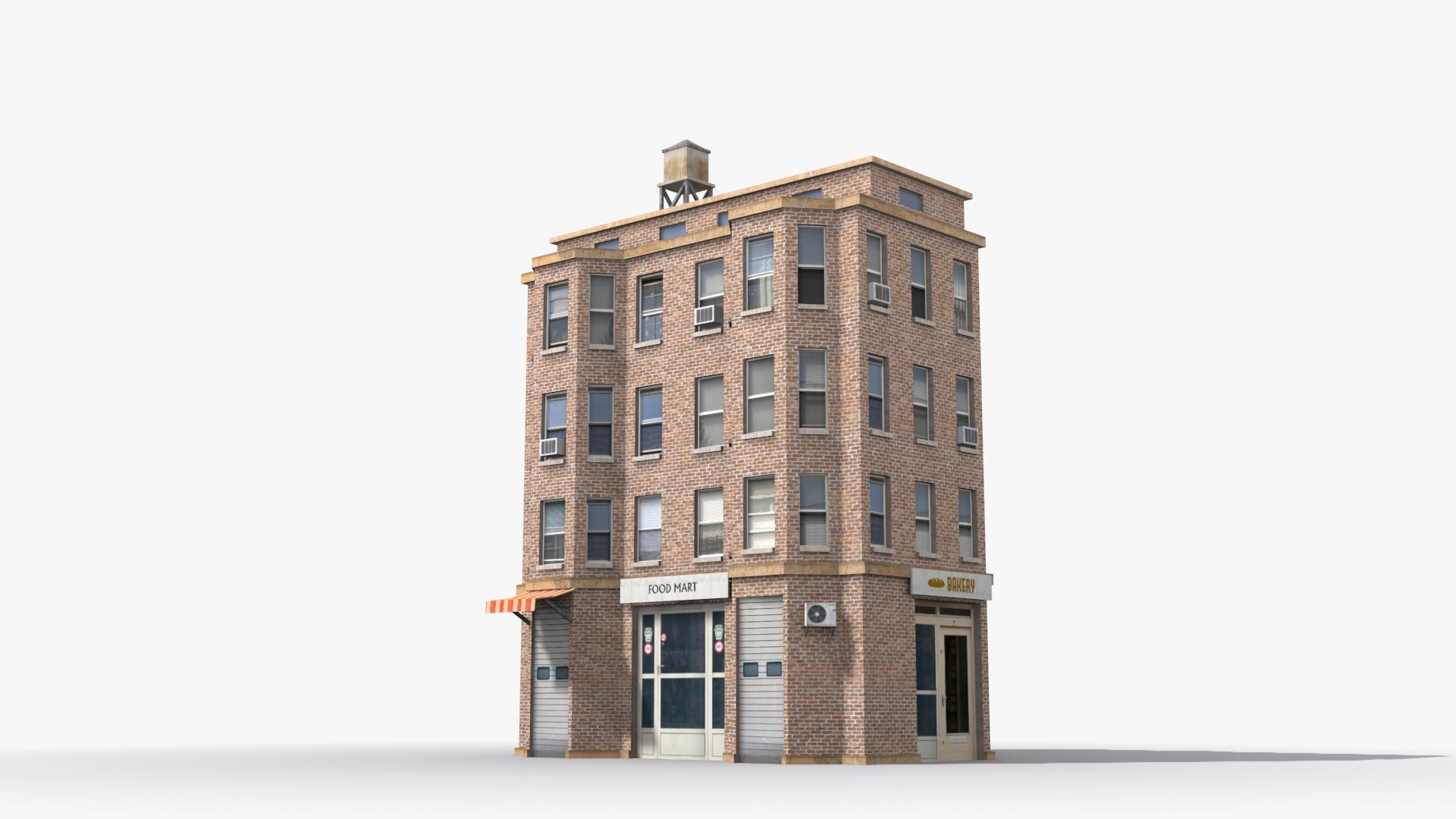 3D Apartment Building X27 Model - TurboSquid 1814554