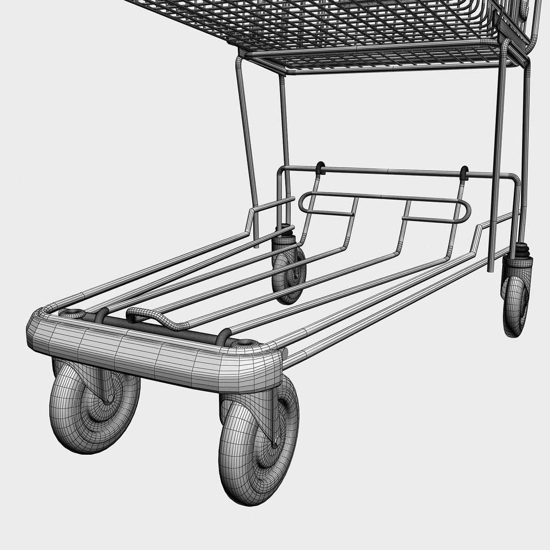 3d Model Of Shopping Cart