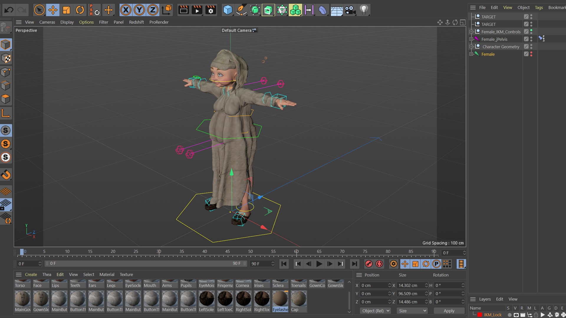 Cartoon Women in Nightgown 3D model - TurboSquid 2146567