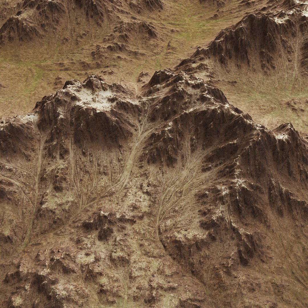 Mountains north erosion n2 3D model - TurboSquid 1954684