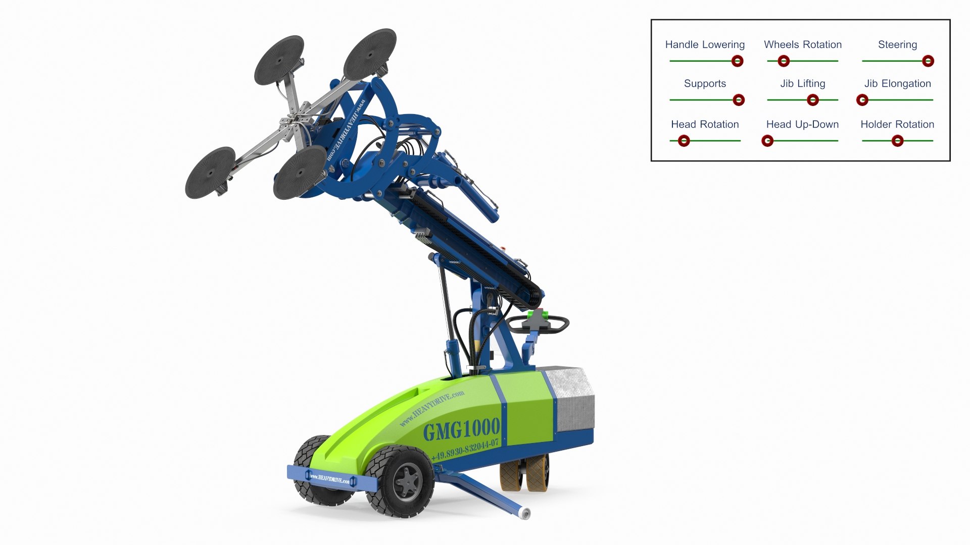 GMG 1000 Glass Handling Machine Rigged 3D model - TurboSquid 1828180