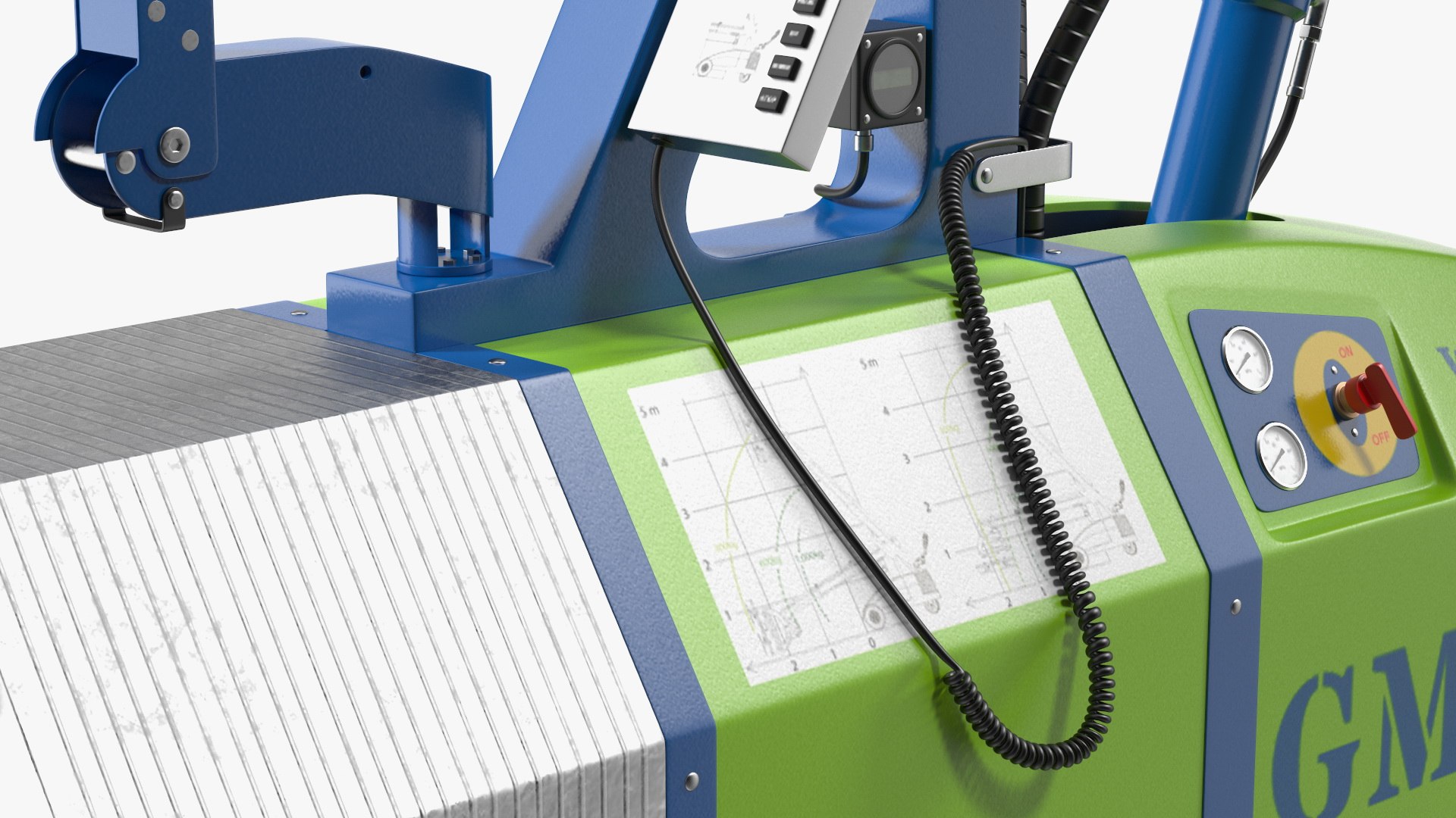 GMG 1000 Glass Handling Machine Rigged 3D model - TurboSquid 1828180