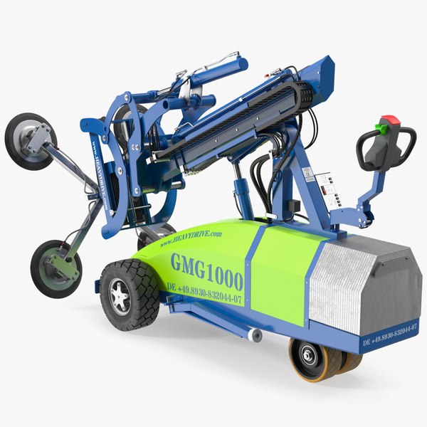 modelo 3d Máquina manipuladora de vidrio GMG 1000 aparejada ...