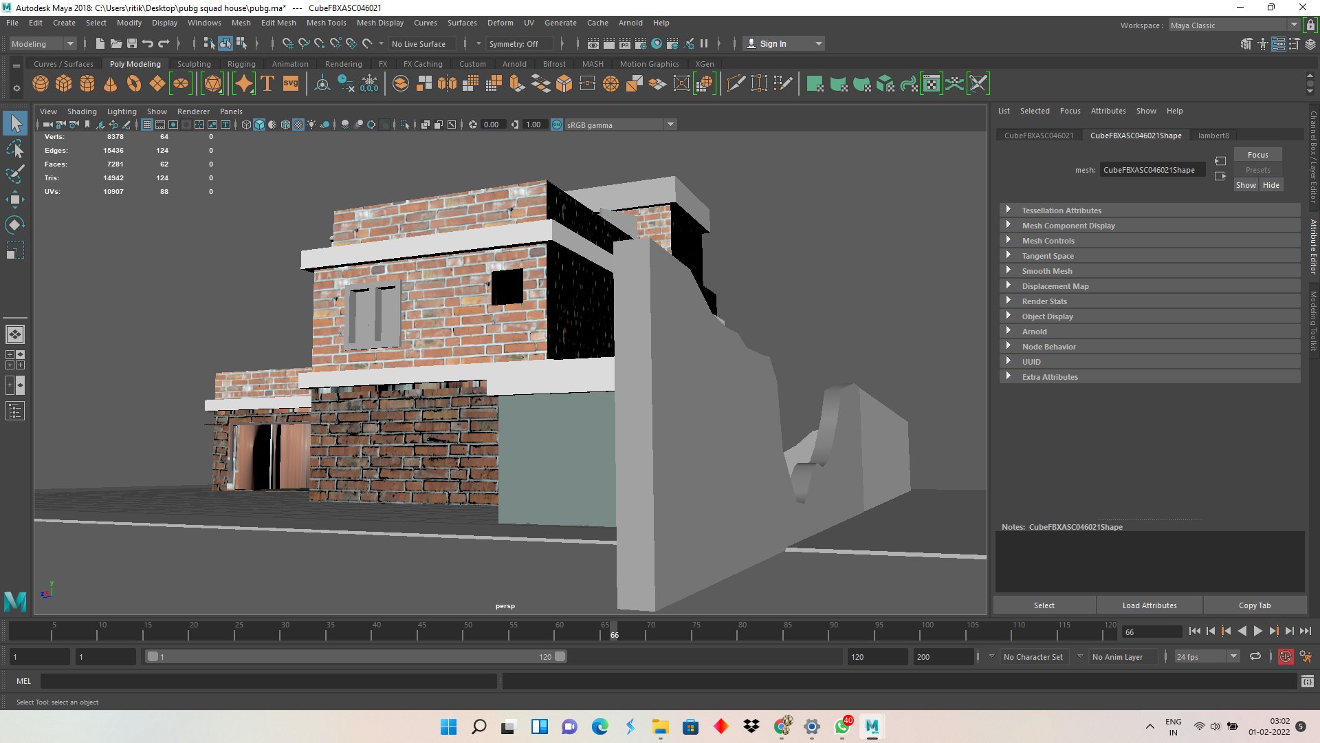 3D BGMI SQUAD HOUSE WITH TEXURE Model - TurboSquid 1847972