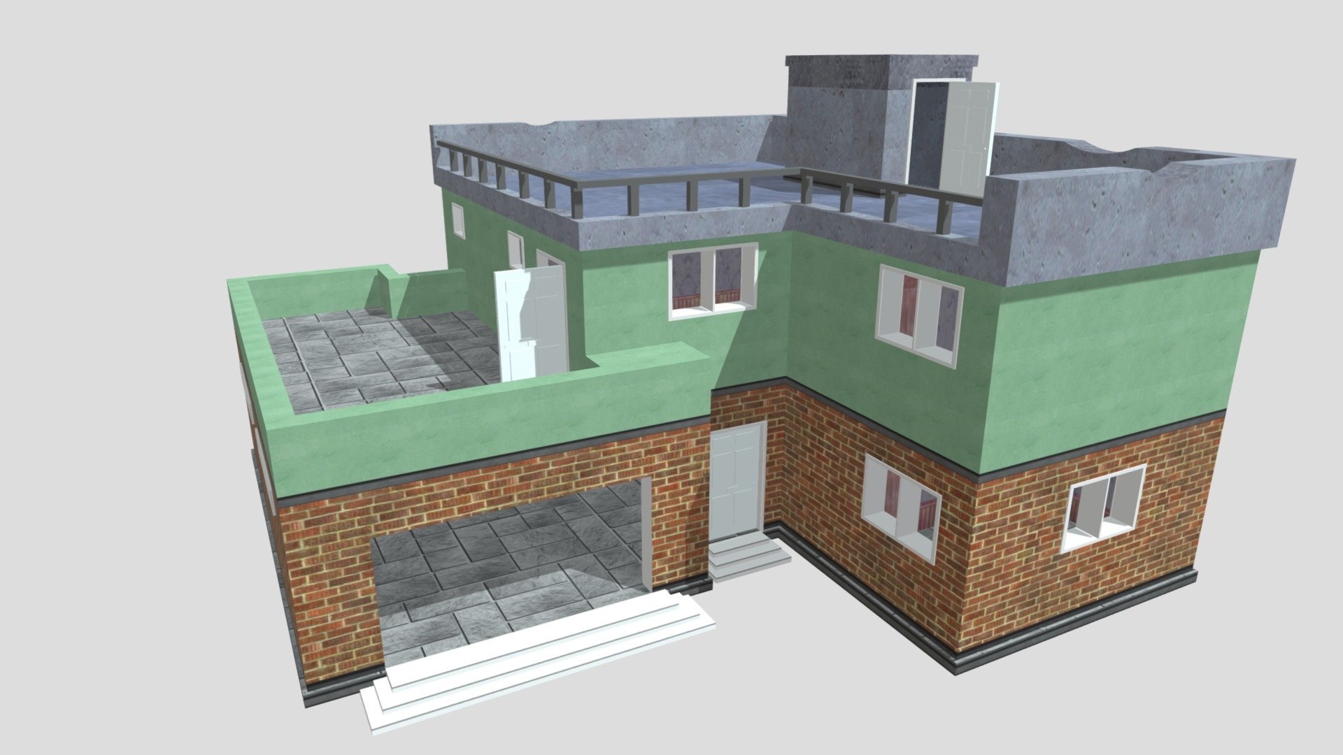 3D BGMI SQUAD HOUSE WITH TEXURE Model - TurboSquid 1847972