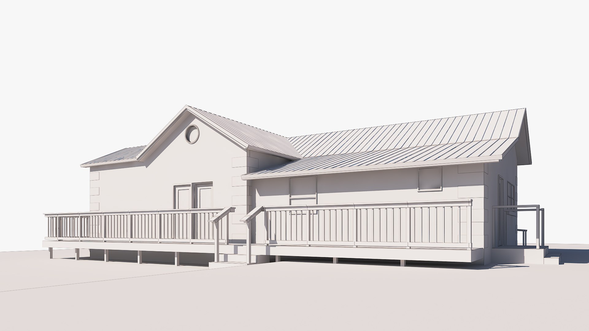 Club House 3D Model - TurboSquid 1819407