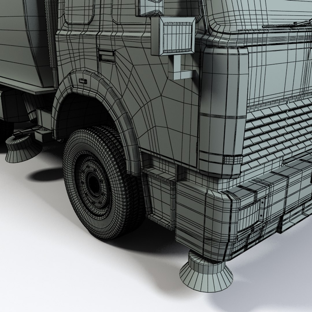 3d Model Of Street Sweeper