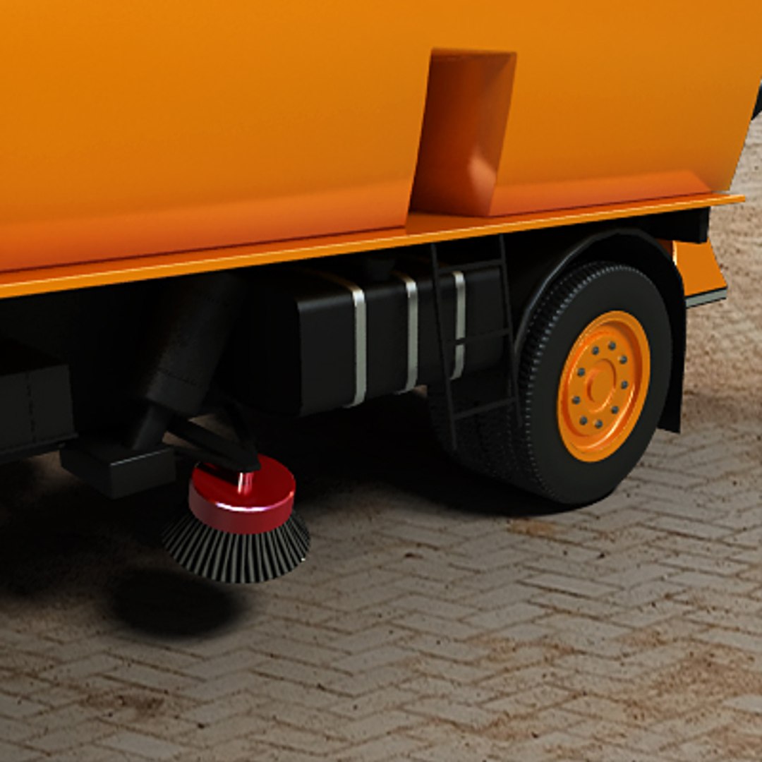 3d Model Of Street Sweeper