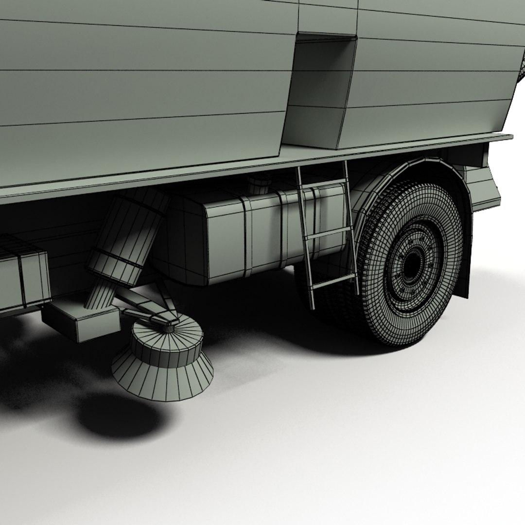 3d Model Of Street Sweeper