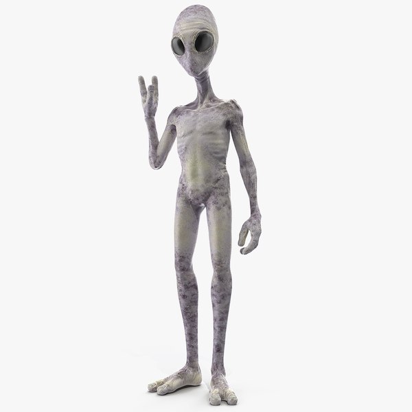 3D humanoid alien greeting pose - TurboSquid 1627777