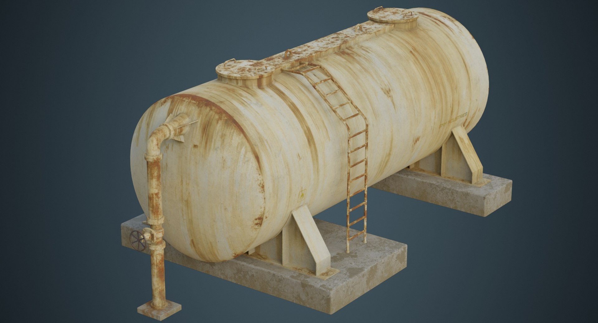 3D Model Industrial Gas Tank 5b - TurboSquid 1440421