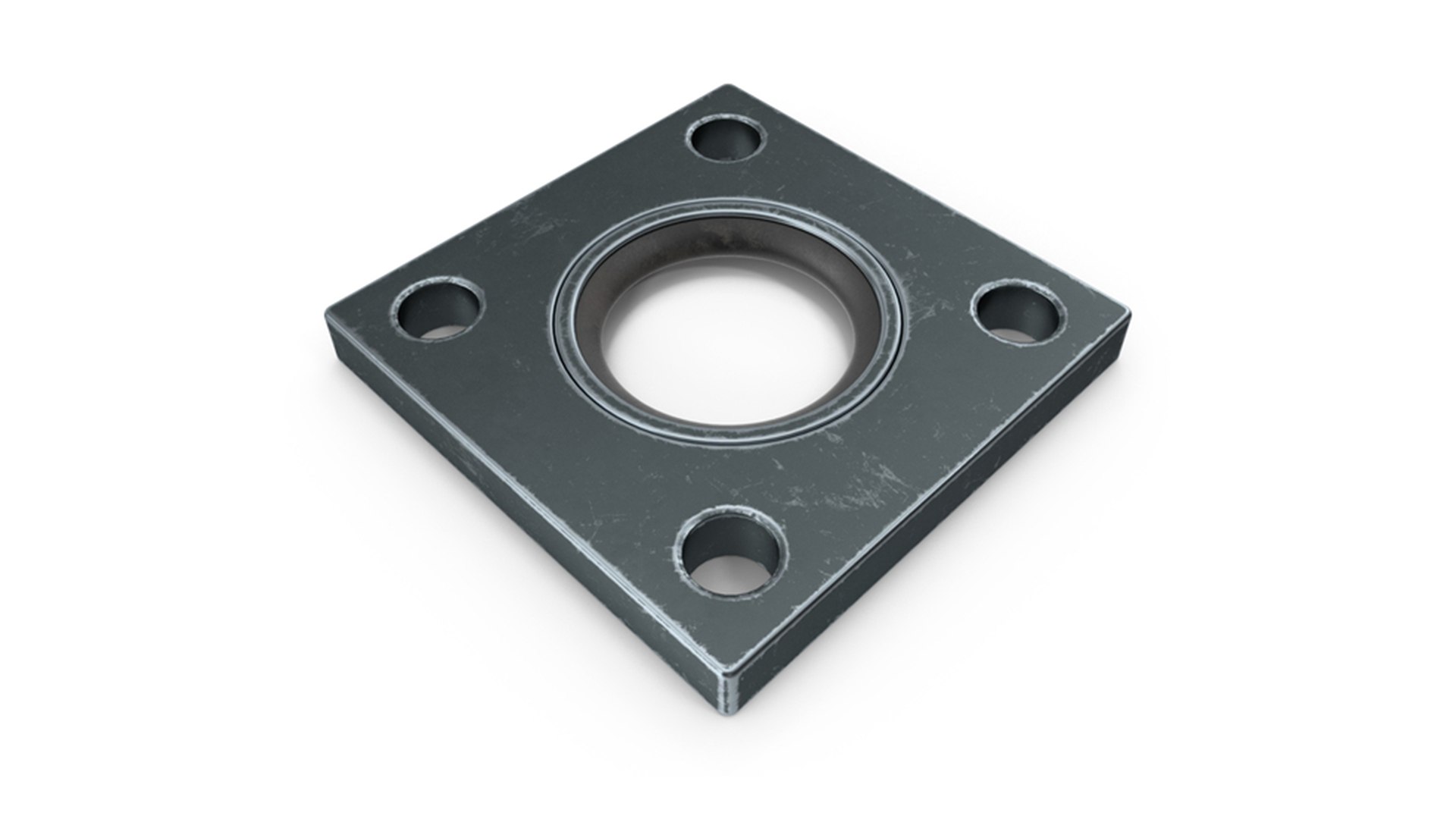 Square Flange Steel Medieval With Rubber PBR 2 3D - TurboSquid 2299848